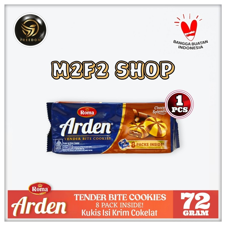 Jual Roma Arden Tender Bite Cookies Choco Splendid | Biskuit Kukis Krim ...