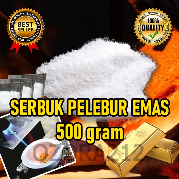 Jual Bahan Pelebur Emas 500 gram PREMIUM. Serbuk Pelebur mas, kuningan ...
