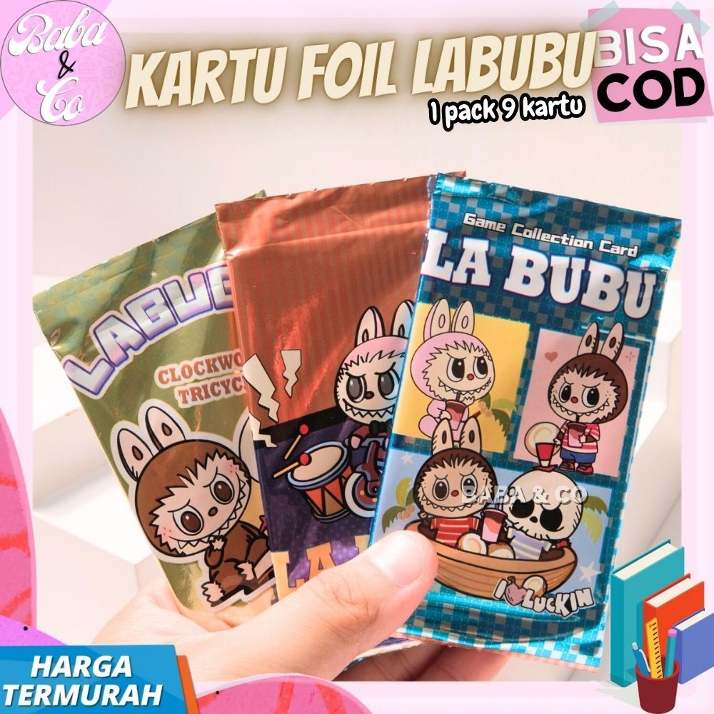 Jual KARTU LABUBU KARTU FOIL LABUBU 1 PACK 7pcs KARTU FOIL LABUBU LUCU ...