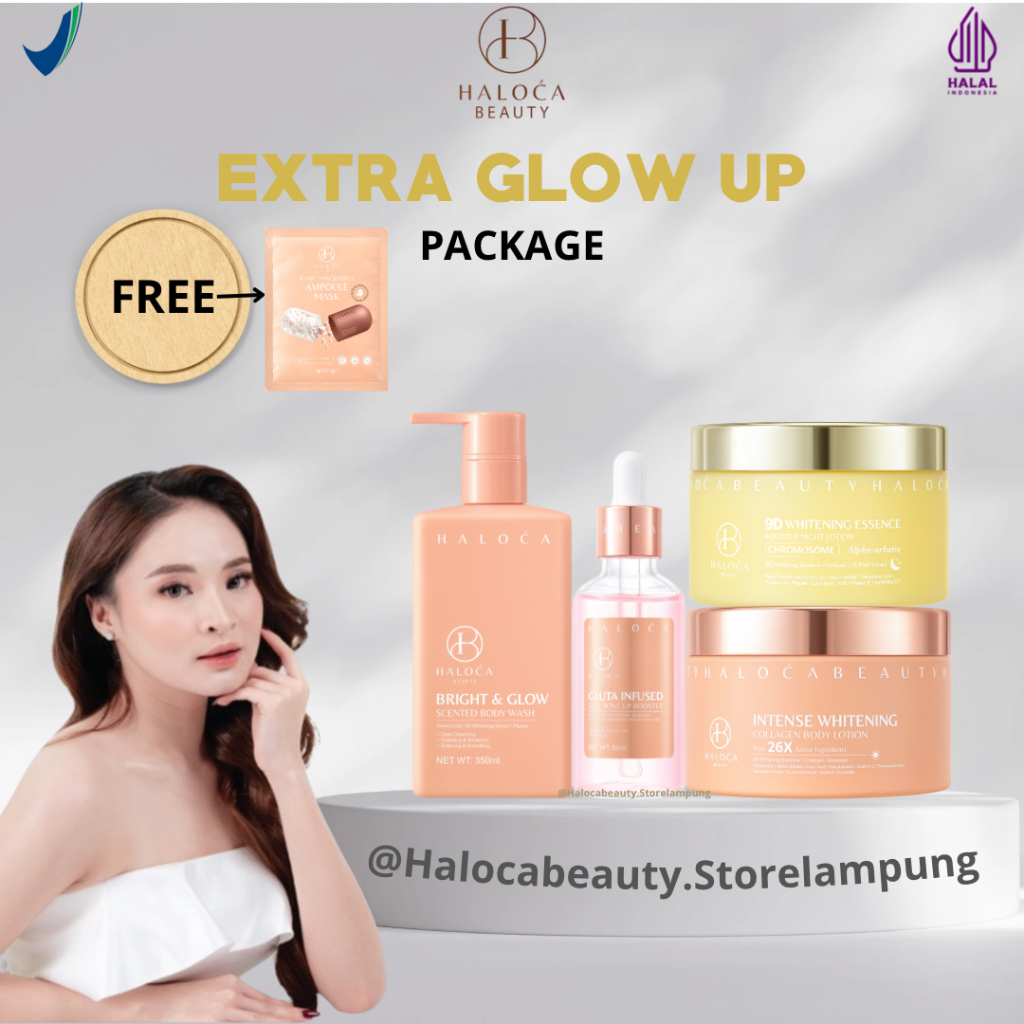 Jual [ HALOCA BEAUTY ] GLOW UP MAX Gluta Infused Booster + HB ...
