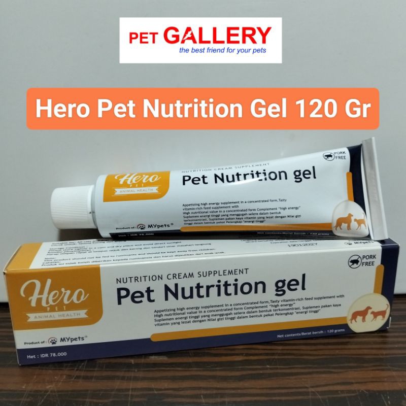 Jual Hero Pet Nutrition Gel 60 Gr Dan 120 Gr/Vitamin Anjing Dan Kucing ...