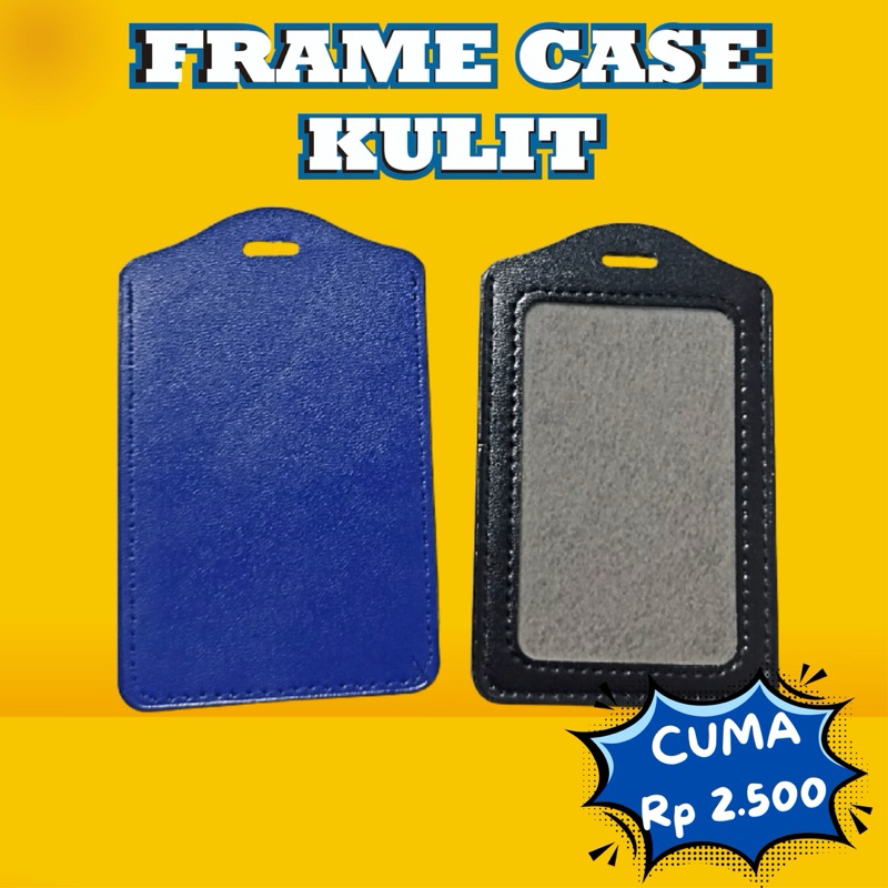 Jual frame case kulit / wadah id card bahan kulit dengan berbagai warna ...