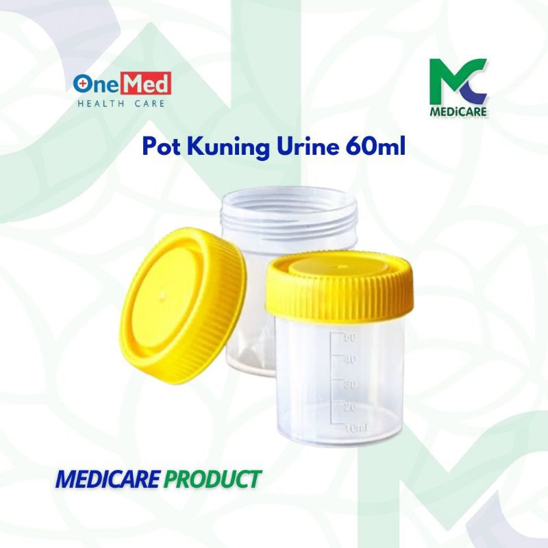 Jual Pot Urine Container Onemed Kuning 60 ml | Shopee Indonesia