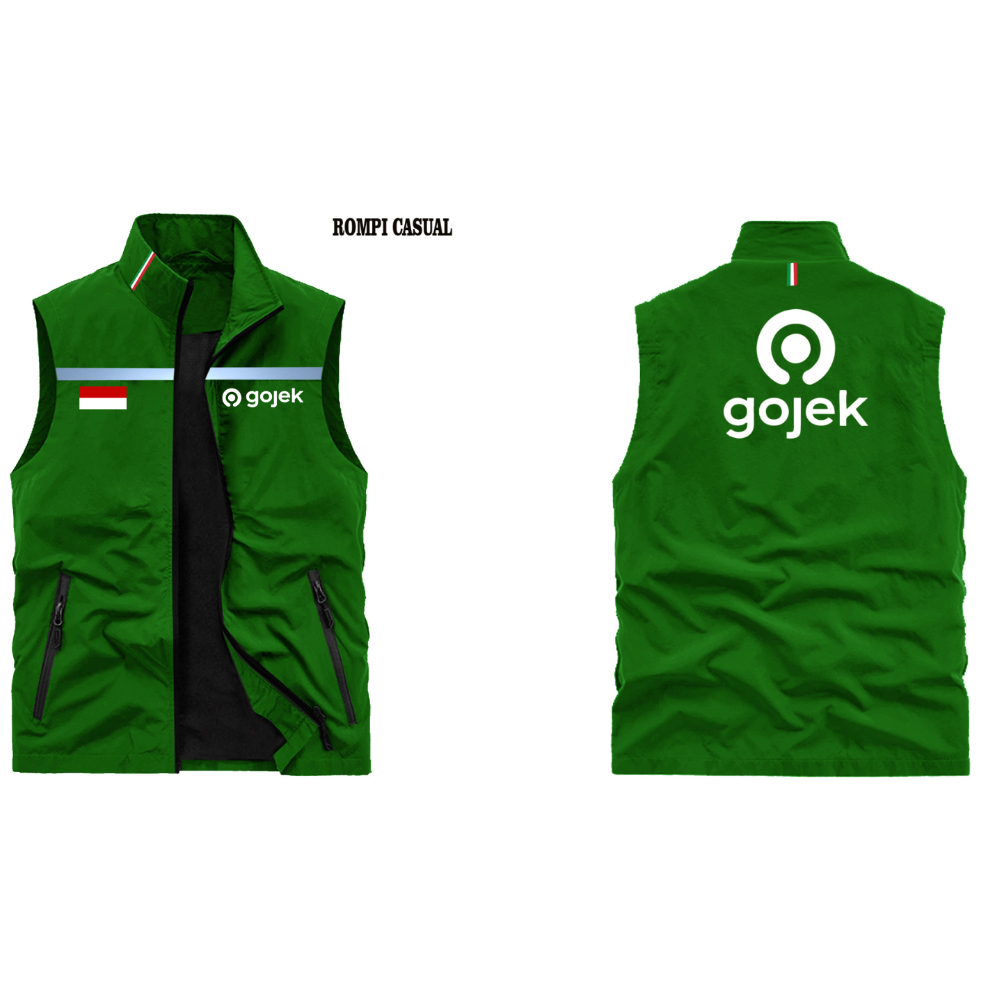 Jual Rompi Ojol G Ojek | Rompi Taslan | Jaket Rompi Pria | Rompi Vest ...