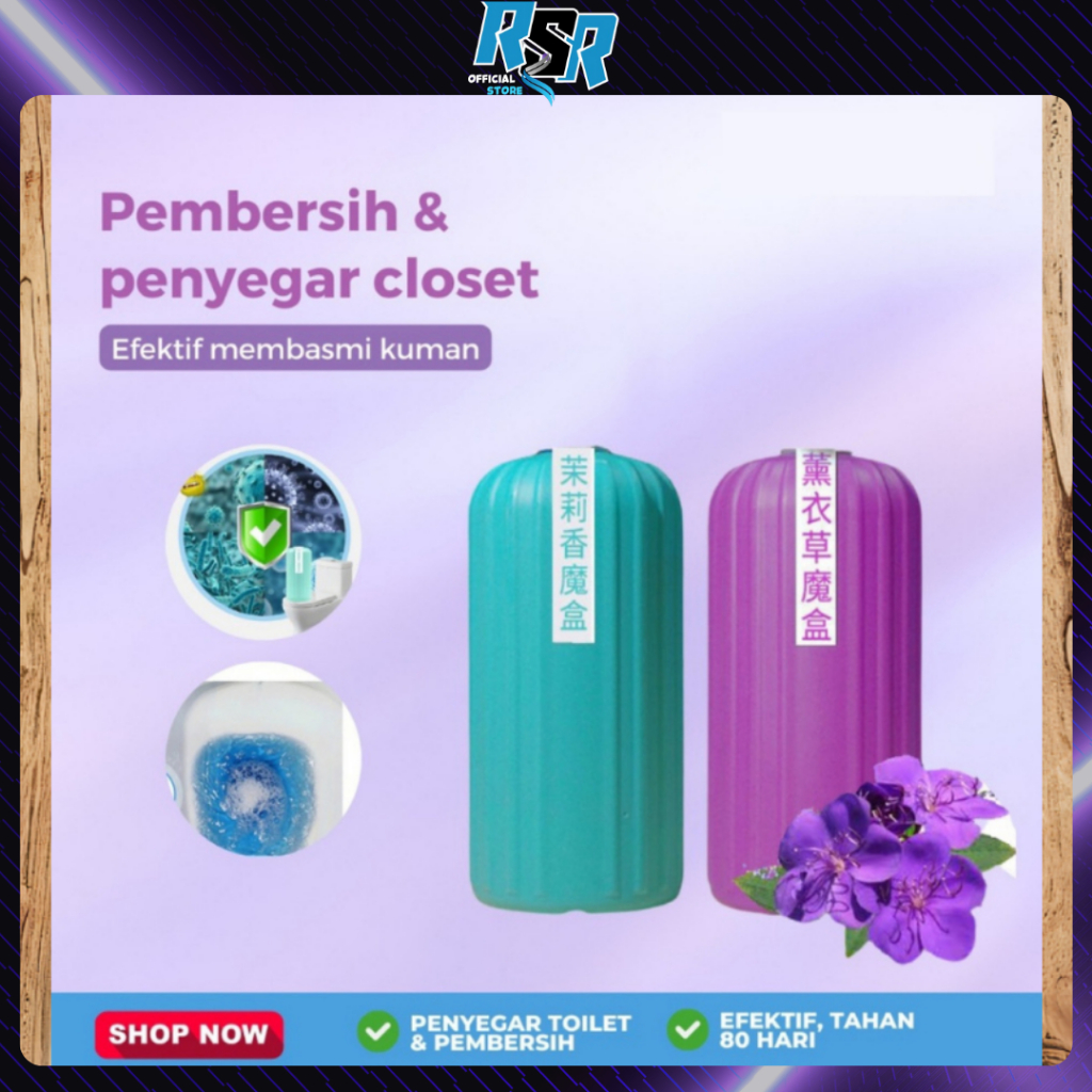 Jual Toilet Deodorant Cleaner Toilet Tank Detergent Capsule Bathroom ...