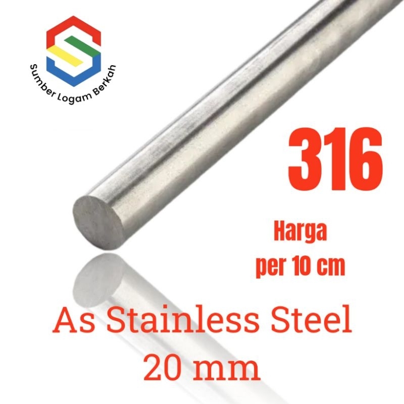 Jual as 20 mm stainless steel 316 | Shopee Indonesia