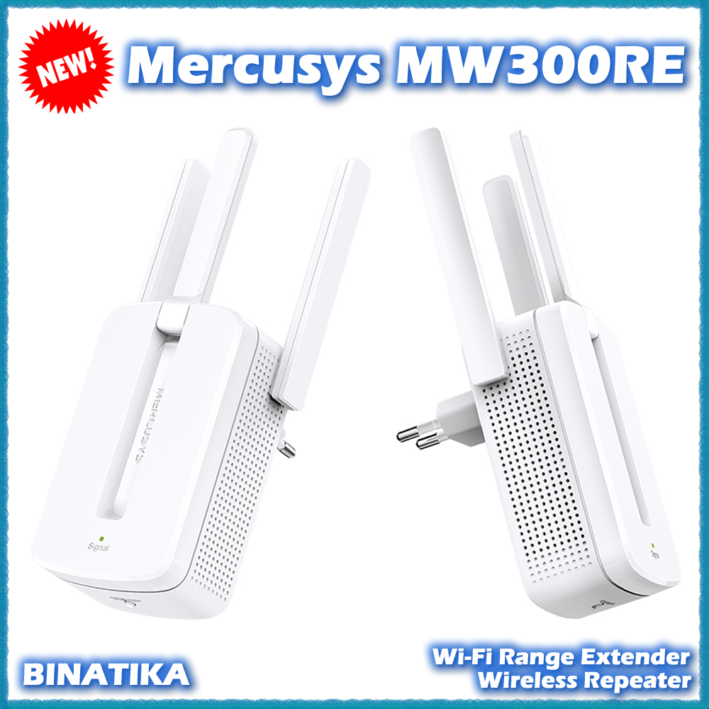 Jual Mercusys MW300RE 300Mbps 3 Pin (3 External Antenna) Wi-Fi Range ...