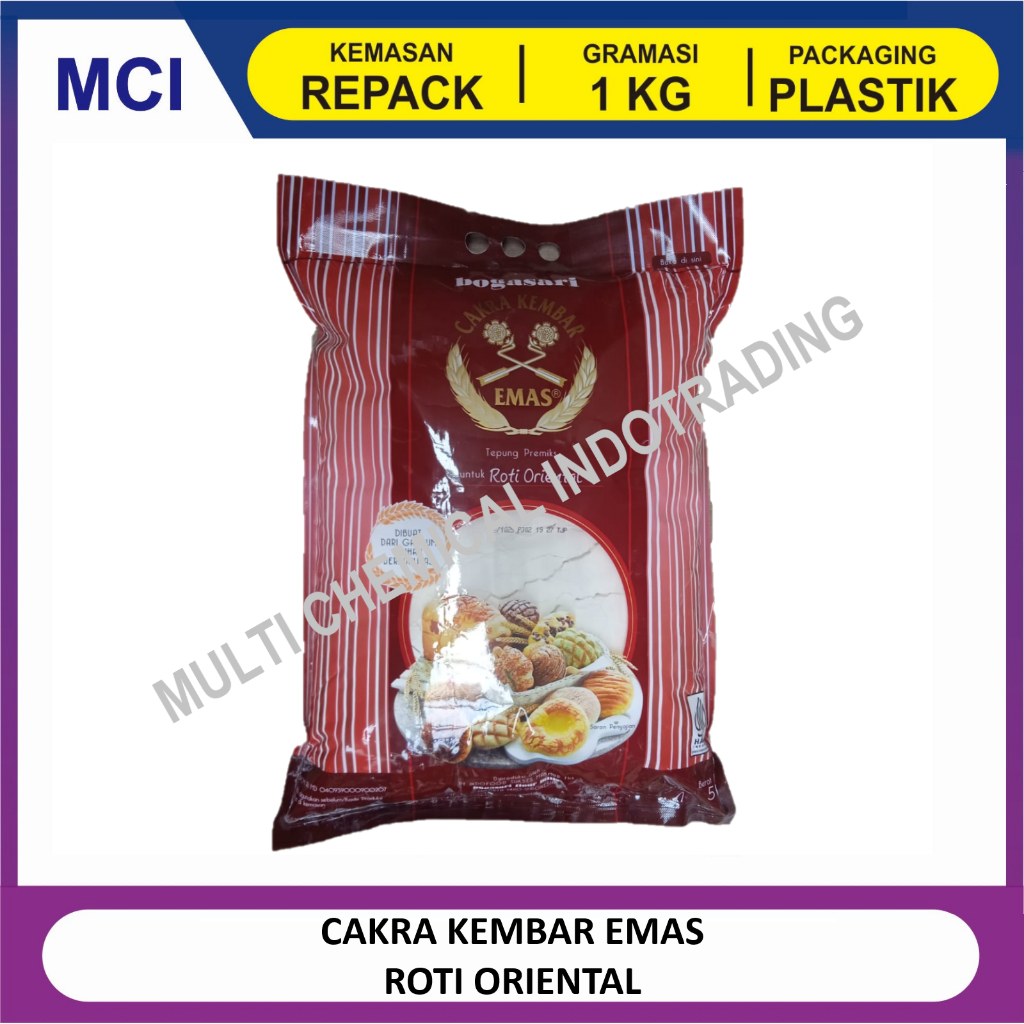 Jual CAKRA KEMBAR EMAS ROTI ORIENTAL / TEPUNG TERIGU ORIENTAL CAKRA ...
