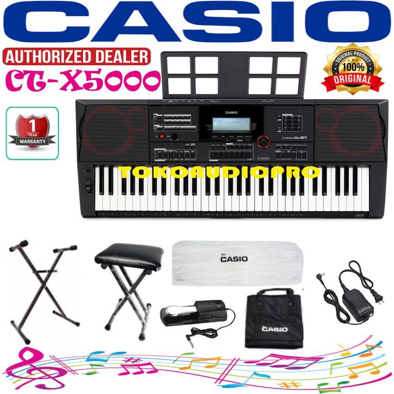 Jual Keyboard Casio CTX5000 Keyboard Paket CasiO CTX-5000 CT-X5000 ...