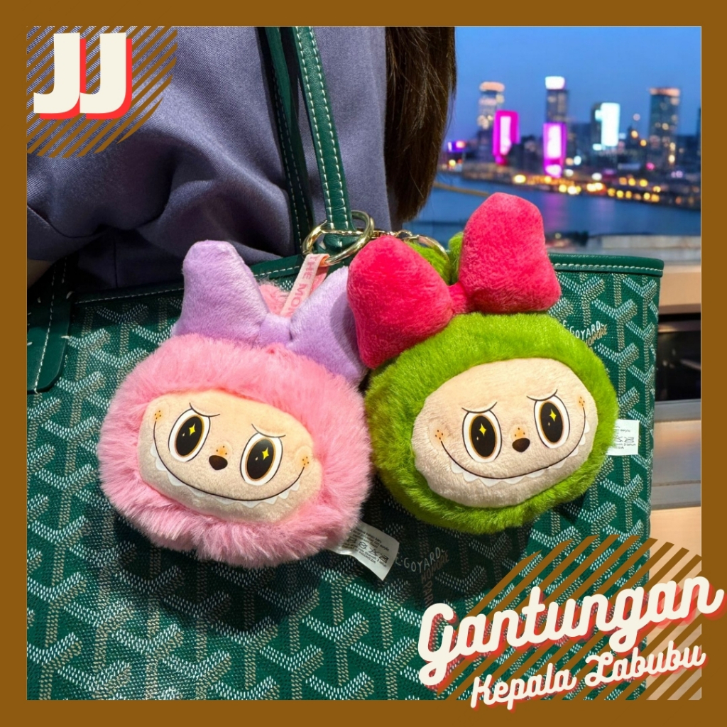 Jual GANTUNGAN TAS KUNCI LABUBU HEAD 11X11 CM | Shopee Indonesia
