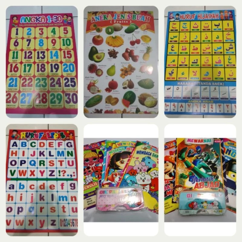 Jual [HARGA MURAH] Poster anak,Poster edukasih,Poster anak, poster ...