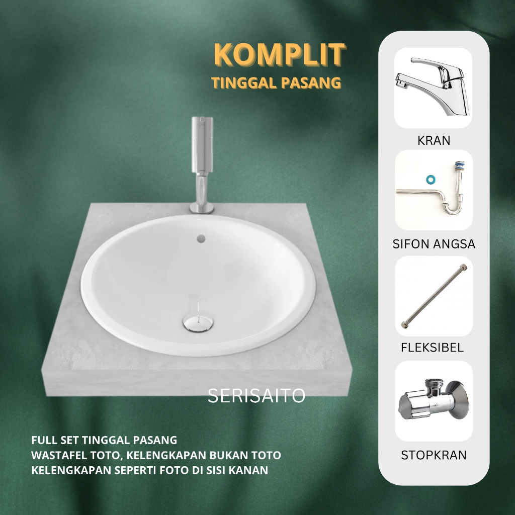Jual WASTAFEL TOTO BULAT TANAM LW530J BODY ONLY / LW 530 TOTO | Shopee ...