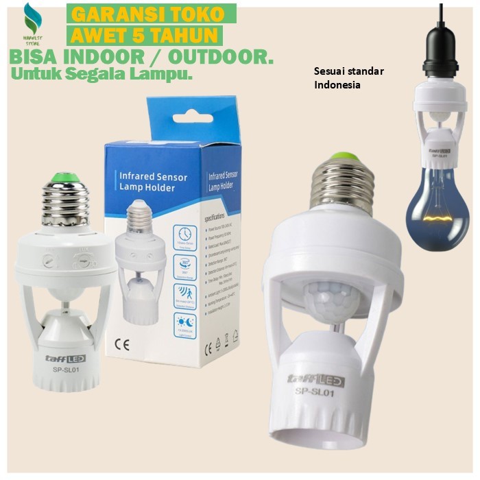 Jual Fitting Lampu Sensor Gerak Sensor Lampu Otomatis Siang Malam Lampu ...