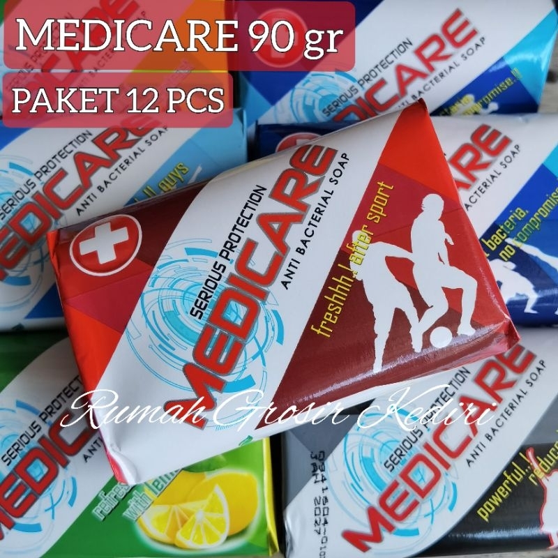 Jual (PAKET 12 PCS) Medicare Sabun Mandi Batang 90 gr (Varian tersedia ...