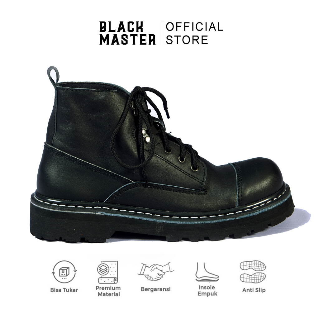 Jual BLACK MASTER Sepatu Boots Pria Underground New Ug | Shopee Indonesia