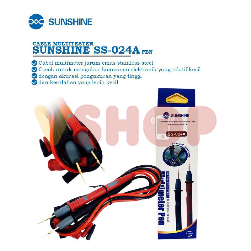 Jual KABEL MULTITESTER - CABLE MULTIMETER SUNSHINE SS-024A PEN | Shopee ...
