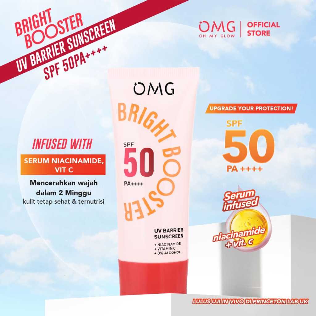 Jual OMG UV Barrier Sunscreen OMG Oh My Glow UV Barrier Sunscreen SPF ...