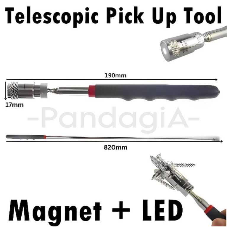 Jual Tongkat Telescopic Magnet Pick Up Tool dengan Lampu LED | Shopee ...