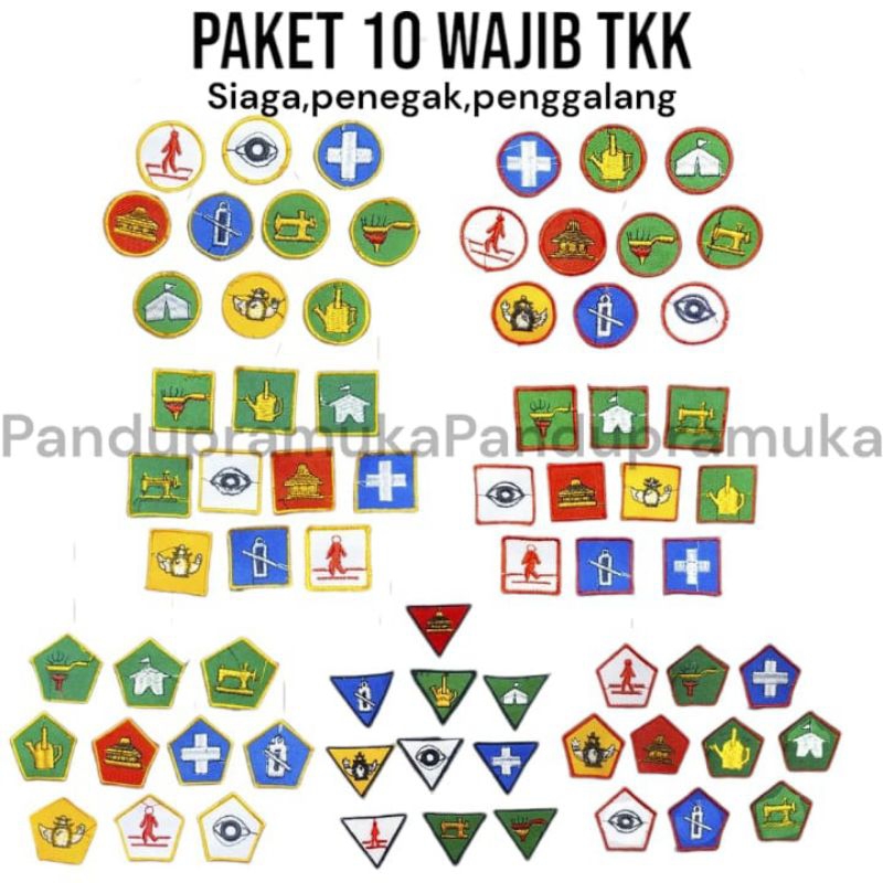 Jual Paket 10 tkk wajib (siaga/penggalang/penegak) | Shopee Indonesia