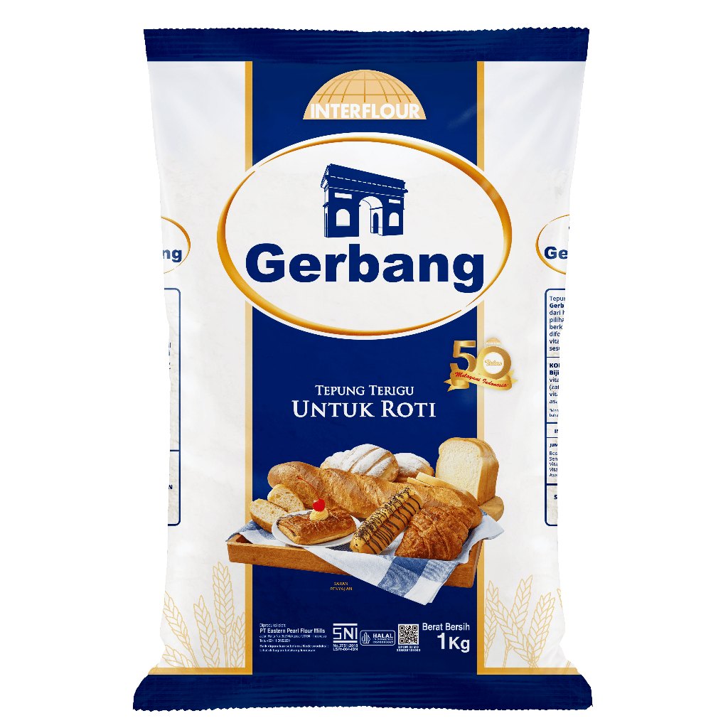 Jual Tepung Terigu GERBANG 1KG Product of INTERFLOUR INDONESIA | Shopee ...