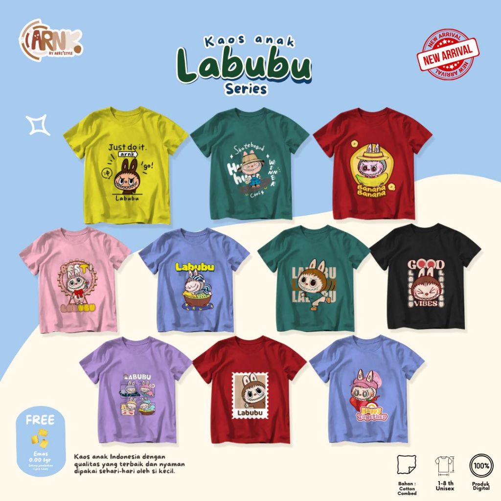 Jual LABUBU FREE LOGAM MULIA - baju anak lucu boneka viral terbaru ...