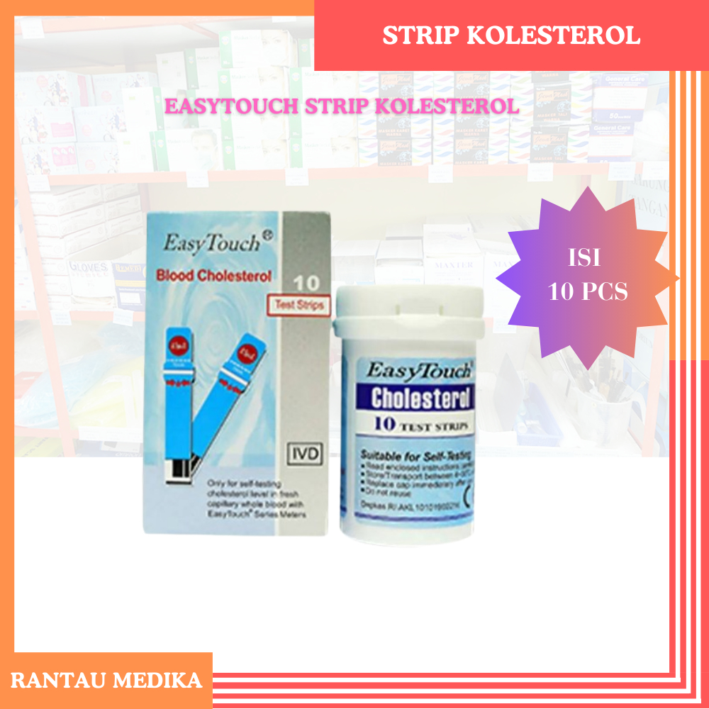 Jual Strip Cholestrol Easytouch GCU 3 in 1 Refill Stik Cholestrol Easy ...