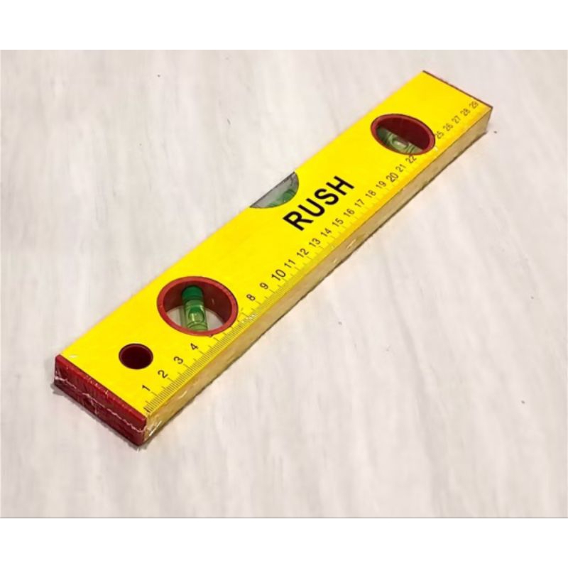 Jual waterpas RUSH kuning 12 inchi murah waterpass penggaris 30cm ...