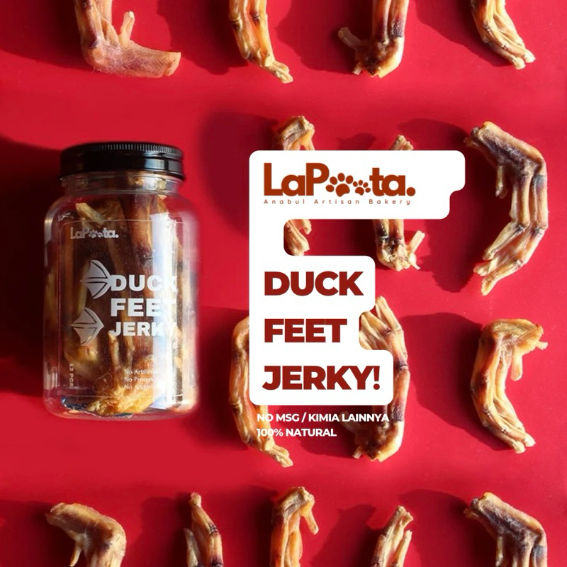Jual LAPOOTA - Duck Feet Jerky | Kaki Bebek for Dog | Shopee Indonesia