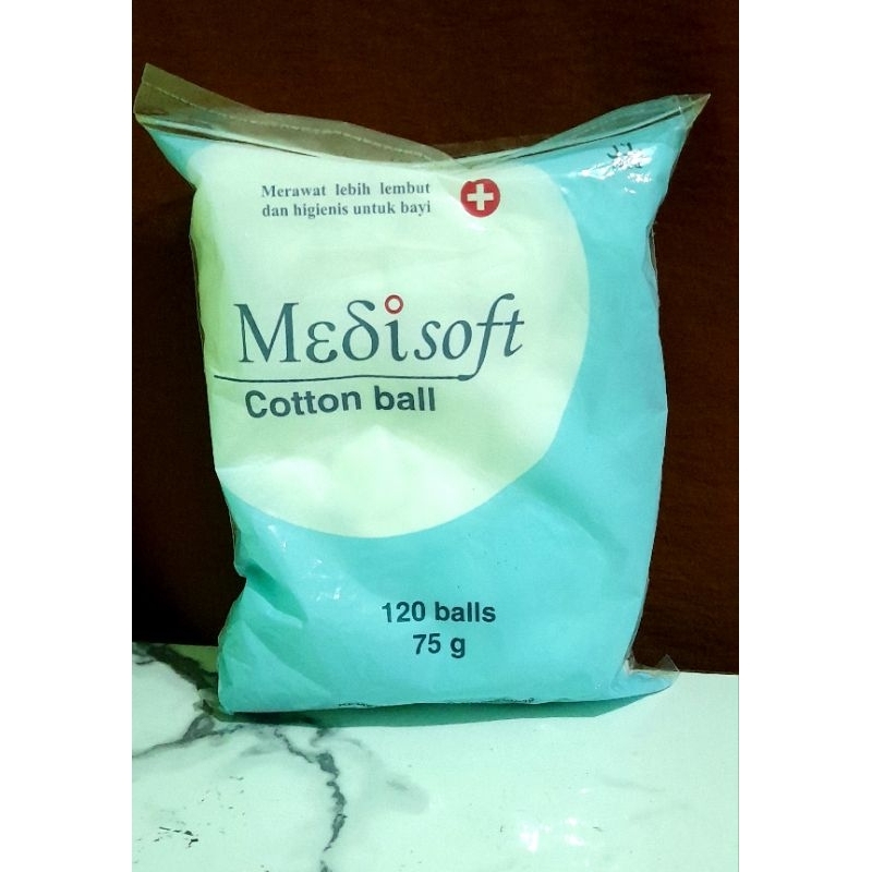 Jual Medisoft Kapas Bulat 75g. 120ball | Shopee Indonesia