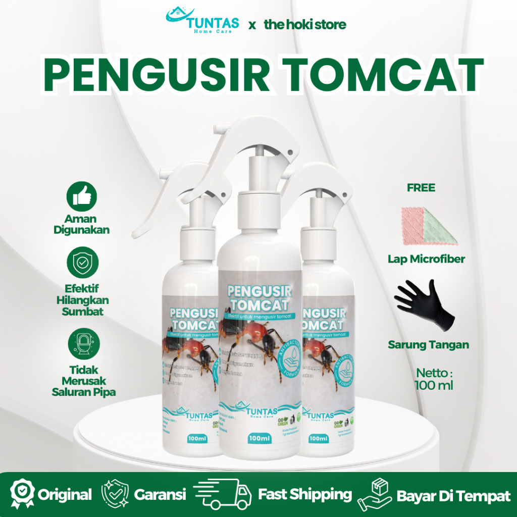 Jual TUNTAS Pembasmi Tomcat Obat Pengusir Tomcat Spray Cairan Pencegah ...