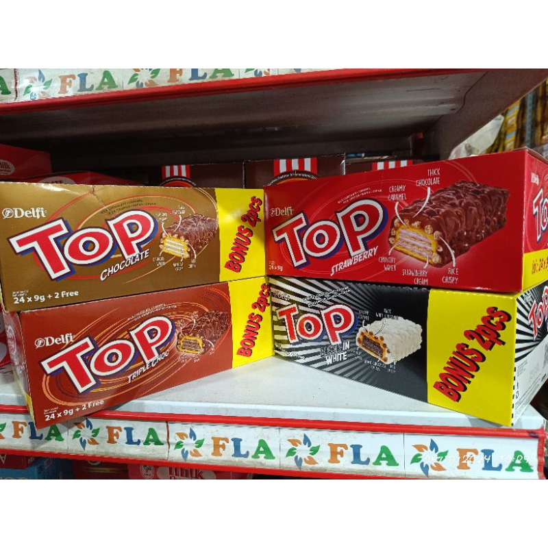 Jual TOP Wafer Delfi 24 pcs x 9 gr | Shopee Indonesia