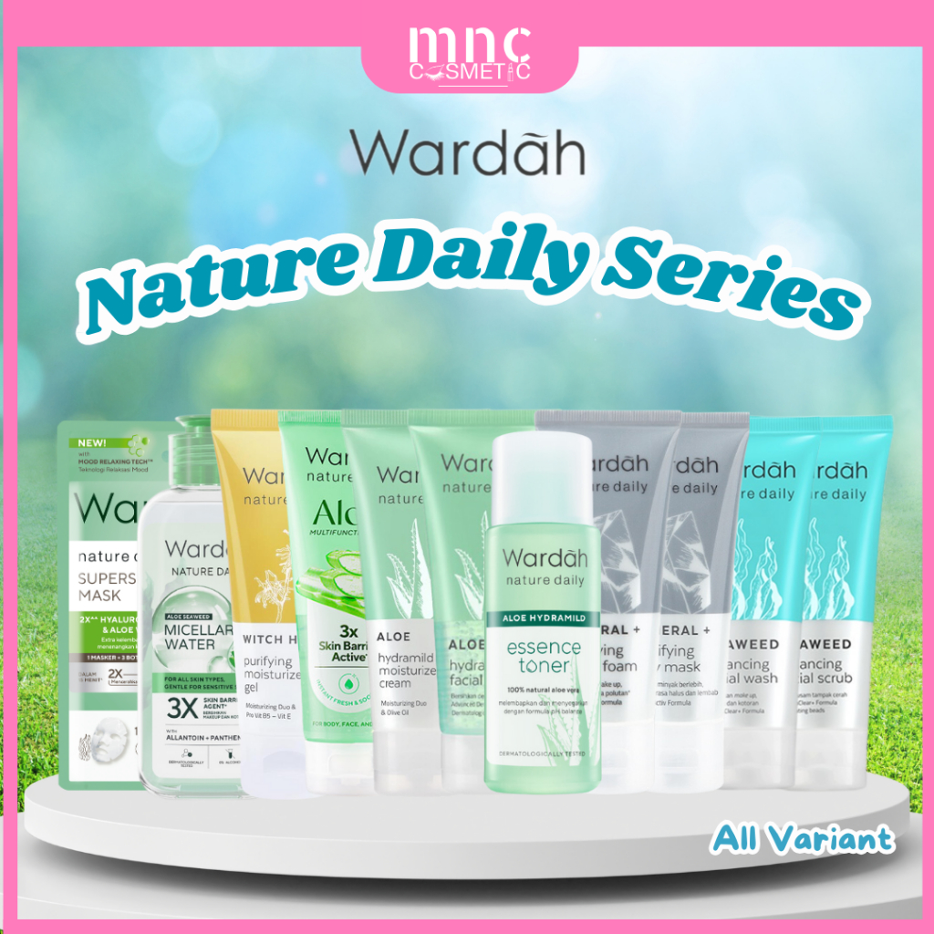 Jual WARDAH NATURE DAILY SERIES ALL VARIANT - Facial Wash, Moisturizer ...