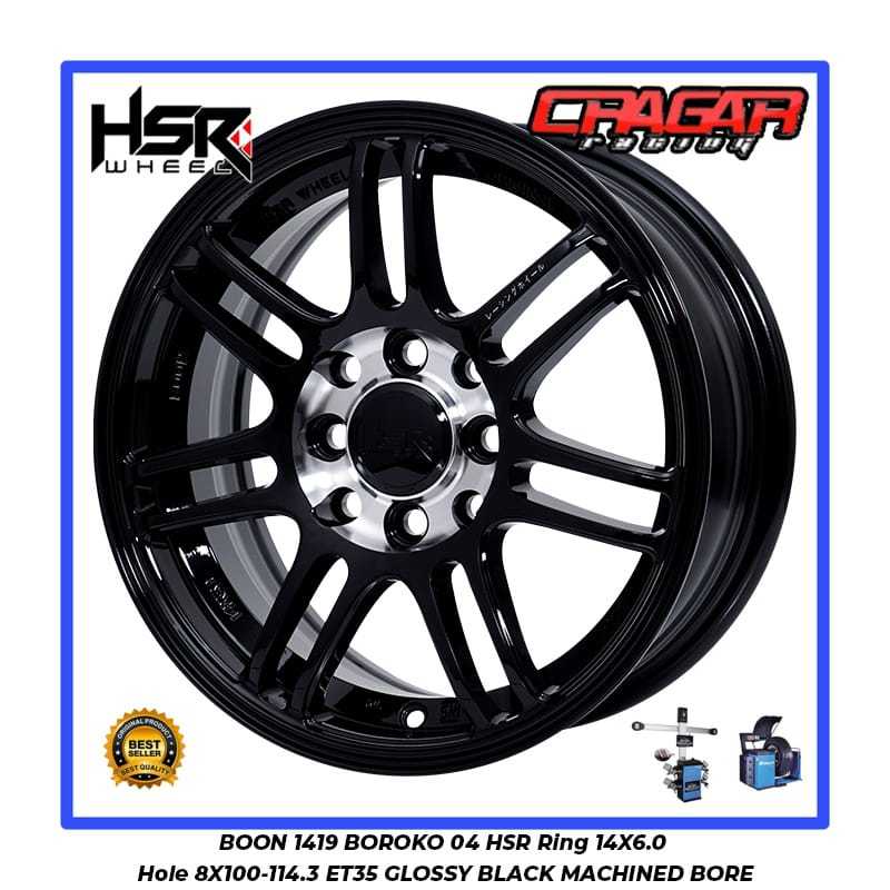 Jual Velg Mobil Murah Ring 14 Hsr Boon Cocok Buat Brio Agya Ayla Dtasun Sigra Calya Dll | Shopee ...