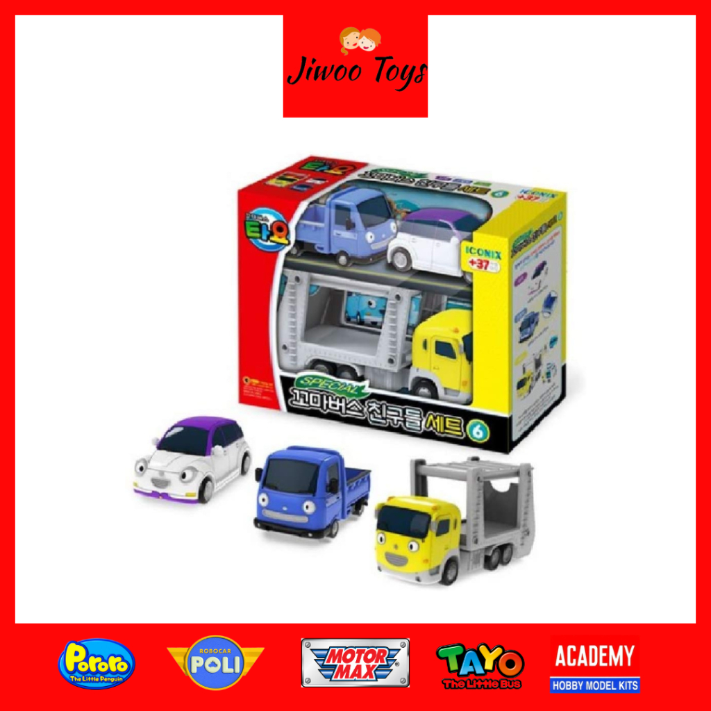 Jual Iconix Tayo The Little Bus 4 Style Mini Cars TYT-118002 Mainan Bus ...
