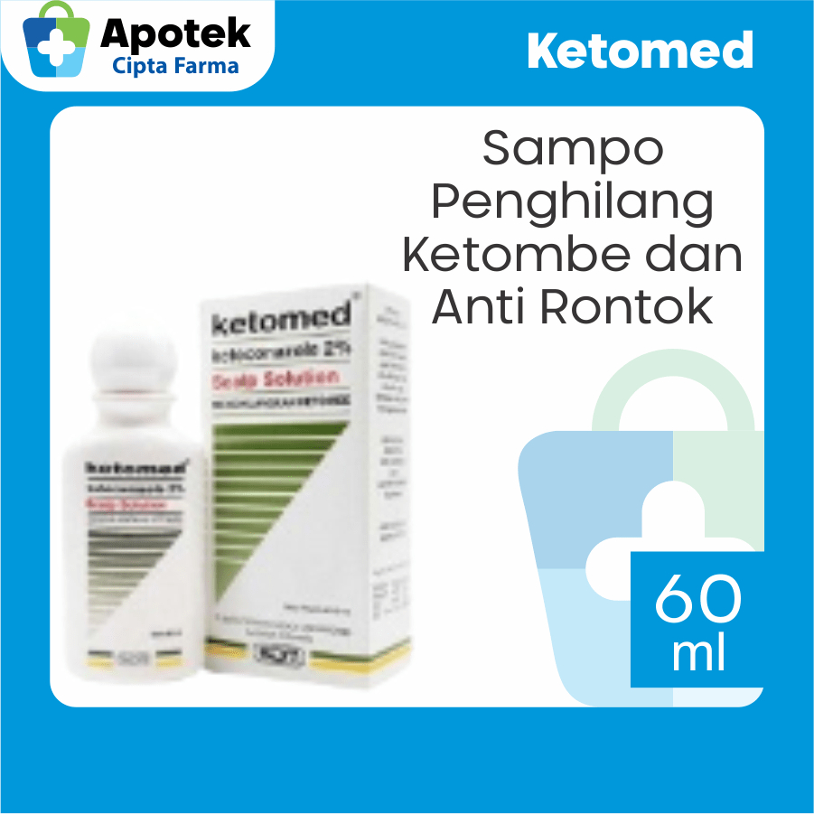 Jual Ketomed 2% Solution Ketoconazole Ketomed Shampoo Anti Ketombe dan ...