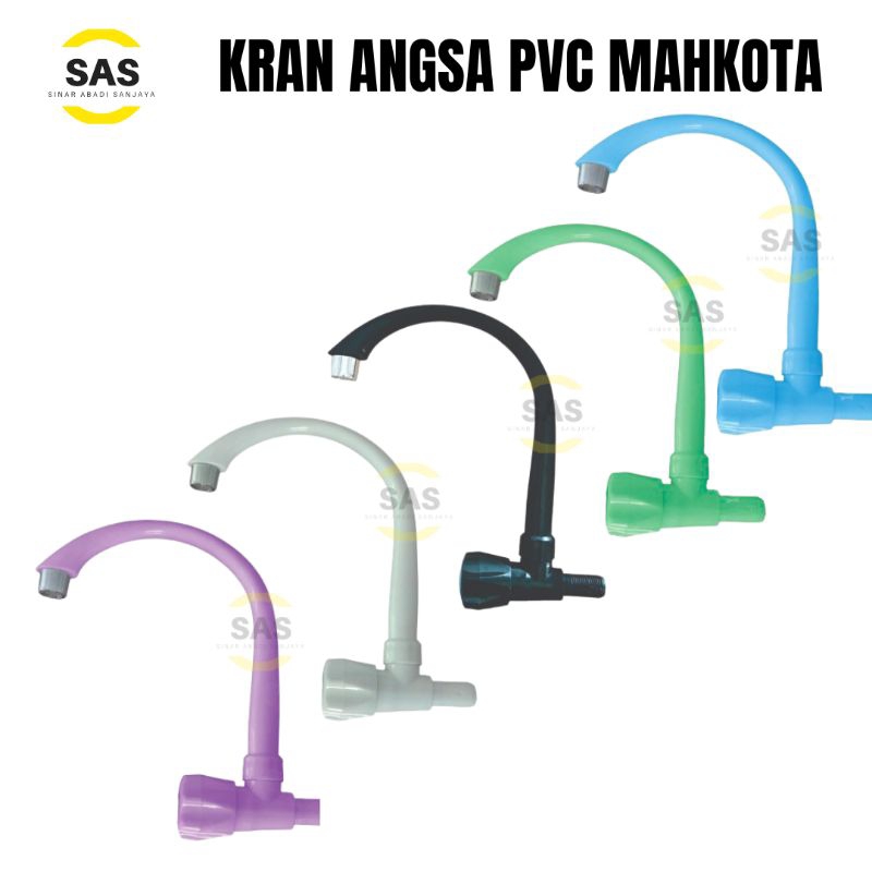 Jual [SAS] Kran Angsa Pvc Mahkota 1/2 Inch / Kran Cuci Piring Handle ...