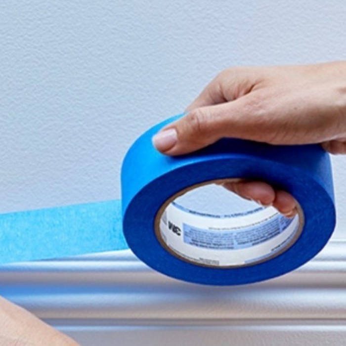 Jual Masking Tape Blue 3 M UK 48mm x 50- Lakban Kertas 3 M Biru ...