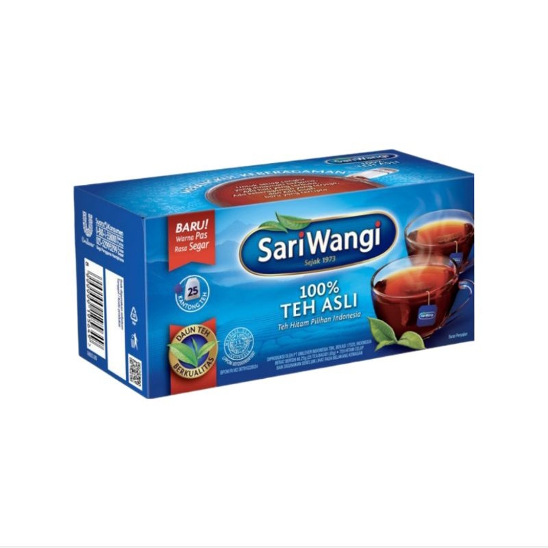 Jual SariWangi Celup 100% Teh Asli Teh Hitam Pilihan Indonesia (1 box ...