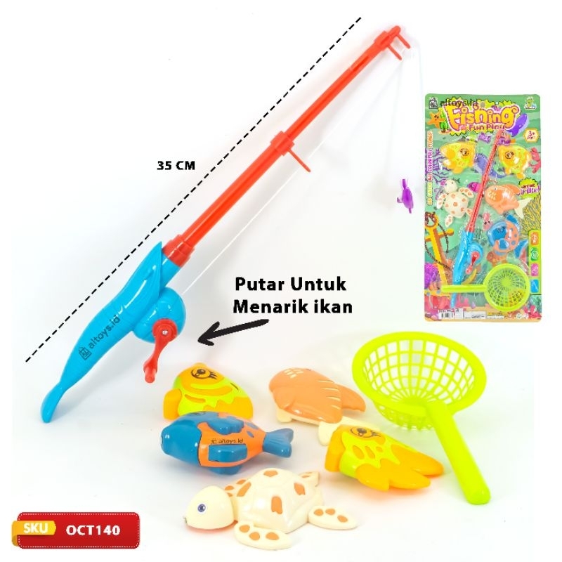 Jual Mainan Pancing Ikan Penyu Set OCT3140 - Mainan Anak Fishing Fun ...