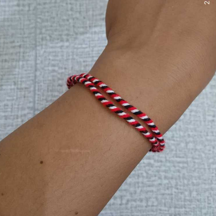 Jual Gelang Tridatu 3 warna merah hitam putih asli Bali 2 in 1 (1 ...