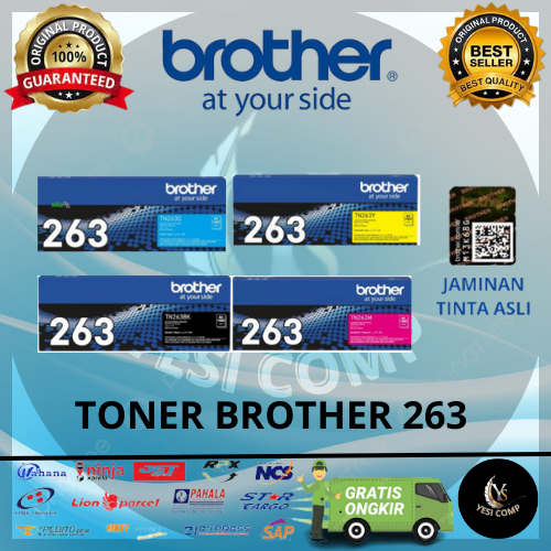 Jual Toner Brother TN-263 Original 1Set ( B Y C M ) untuk Printer HL ...