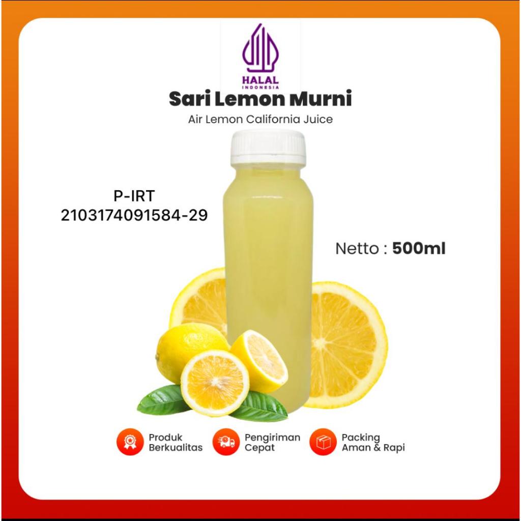 Jual Sari Lemon 500 ml Sari Lemon Murni California Juice Diet Detoks ...