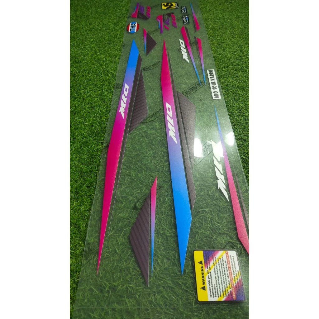 Jual Striping Transparan Mio Soul Karbu Lis Rainbow Simple - SMSL-UV ...