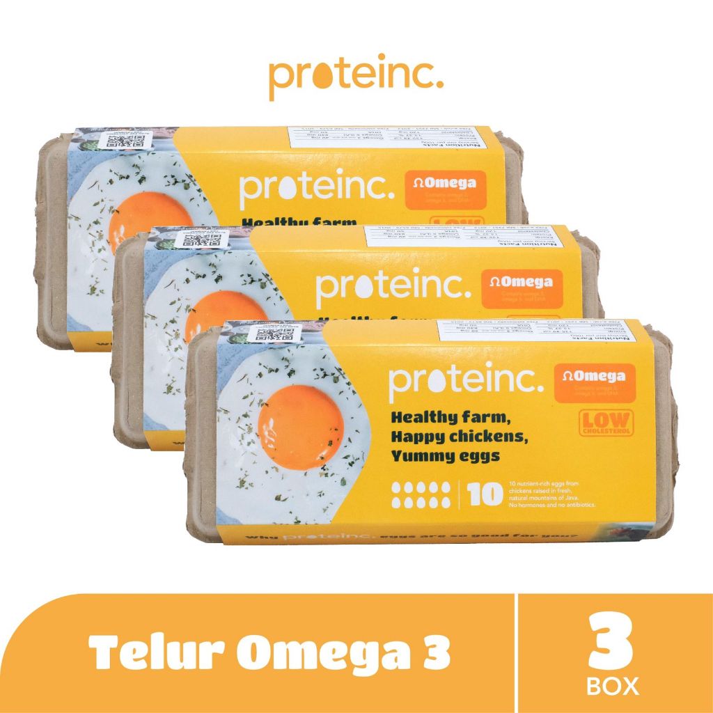 Jual Proteinc. Fresh Egg Telur Ayam Negeri Omega 3 (3 Box ) Telor Omega ...