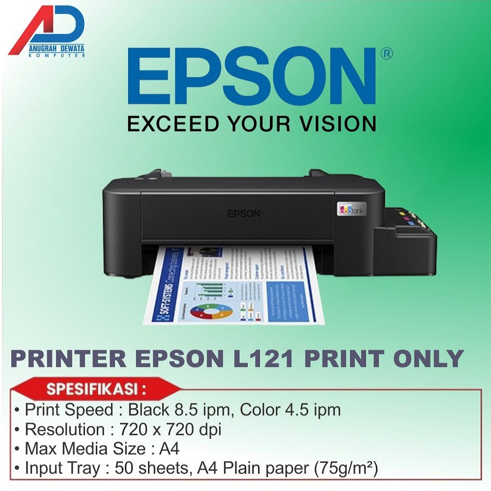 Jual PRINTER EPSON L121 ORIGINAL PRINT ONLY | Shopee Indonesia
