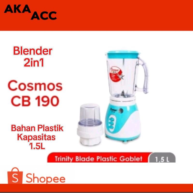 Jual Blender Cosmos Cb 190/ Cosmos Blender cb 190 2in1 1.5L/ Blender ...