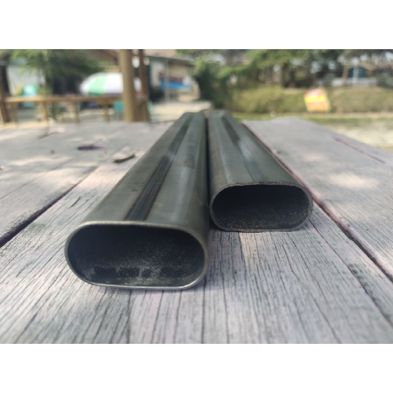 Jual Pipa Besi Oval Ukuran 46 mm x 22 mm Panjang 50 cm | Shopee Indonesia