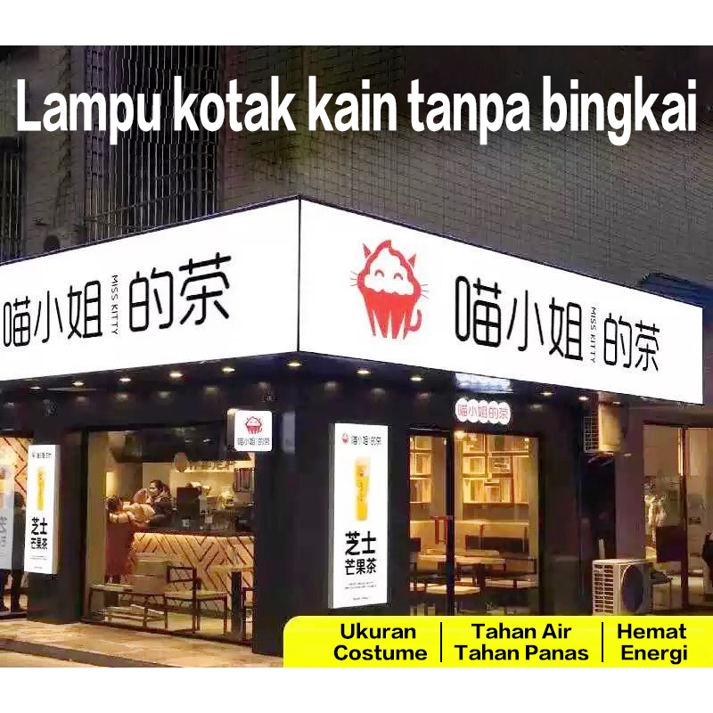 Jual LAMPU KOTAK NEON | NEON BOX CUSTOM | UK 2x1 M | 1 SISI | Tebal 8 ...