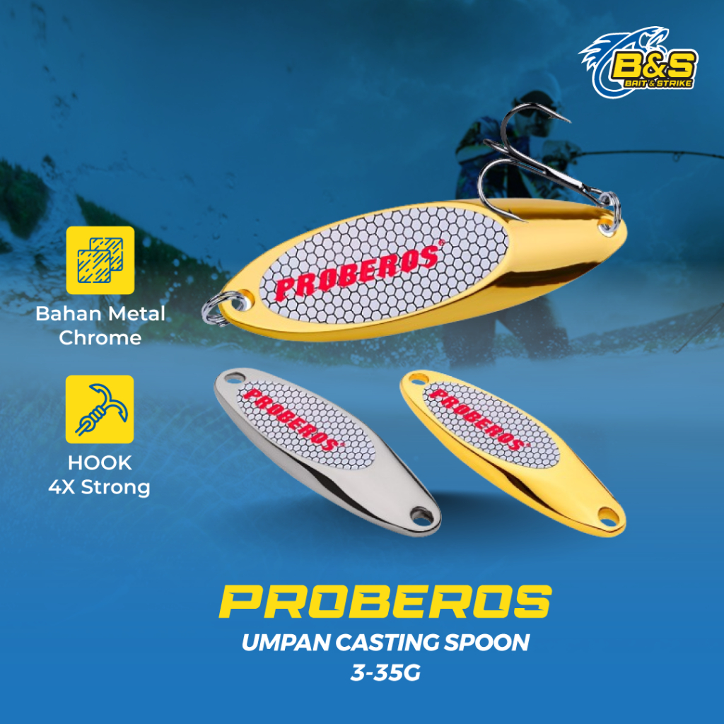 Jual PROBEROS Umpan Casting Spoon 40g 50g 60g Lure Spoon Killer MJ156 ...