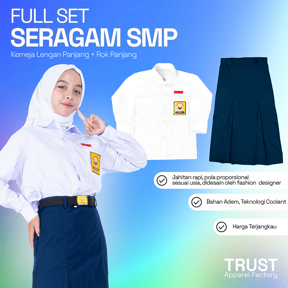 Jual Trust Apparel Factory - Set Seragam SMP / Seragam Sekolah Putri ...